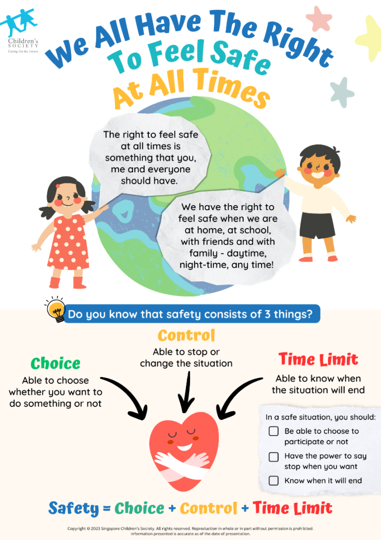 We all have the right to feel safe at all times - Children Society