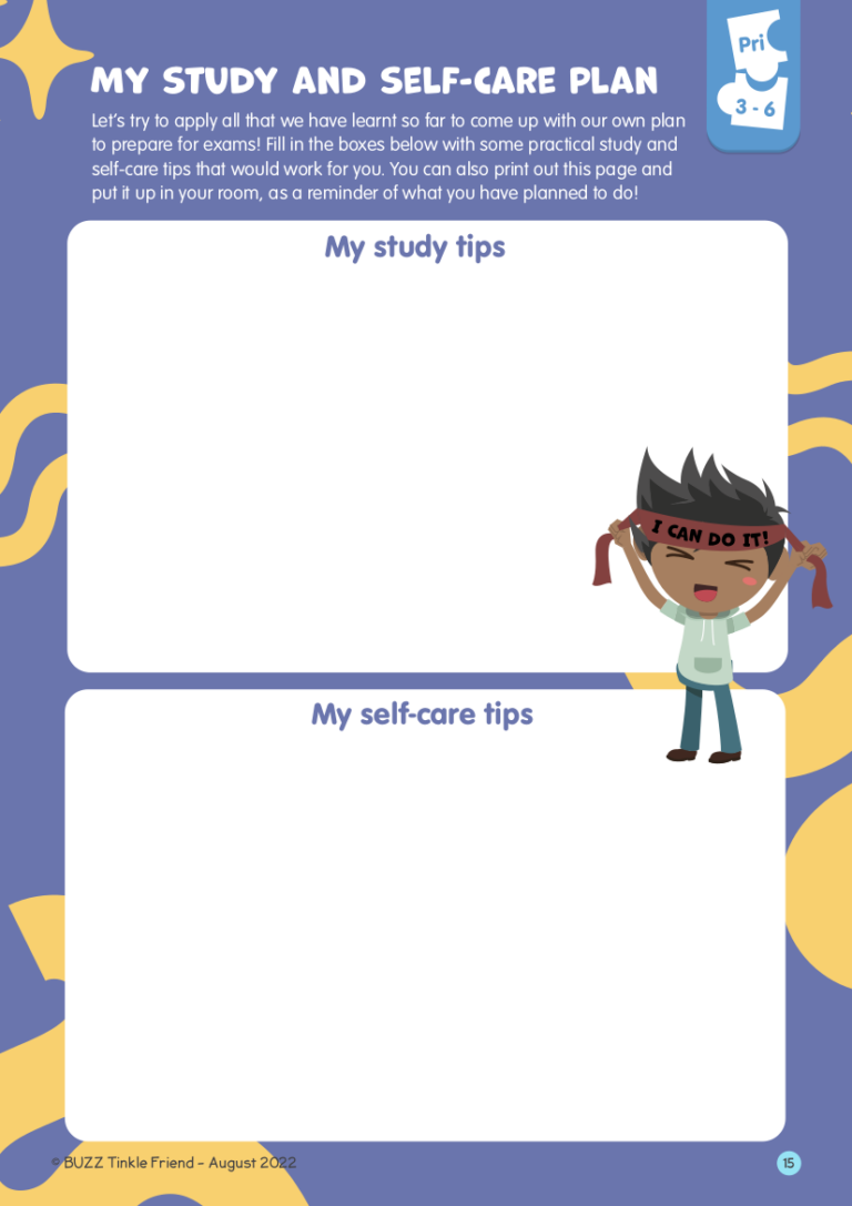 Study & Self-Care Plan Contest - Children Society